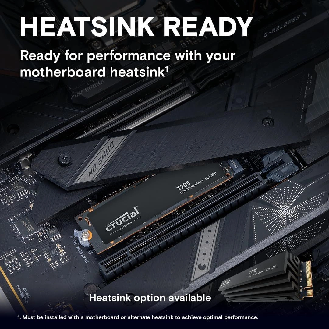 Crucial T705 1TB NVMe Gen 5 SSD - ExtremePC